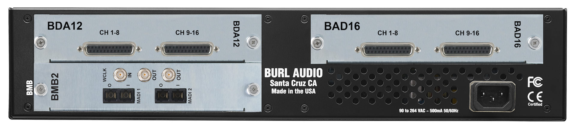 Burl Audio B16-BMB2 MADI MOTHERSHIP 3, BAD16 con 16 entradas, BDA12 con ...